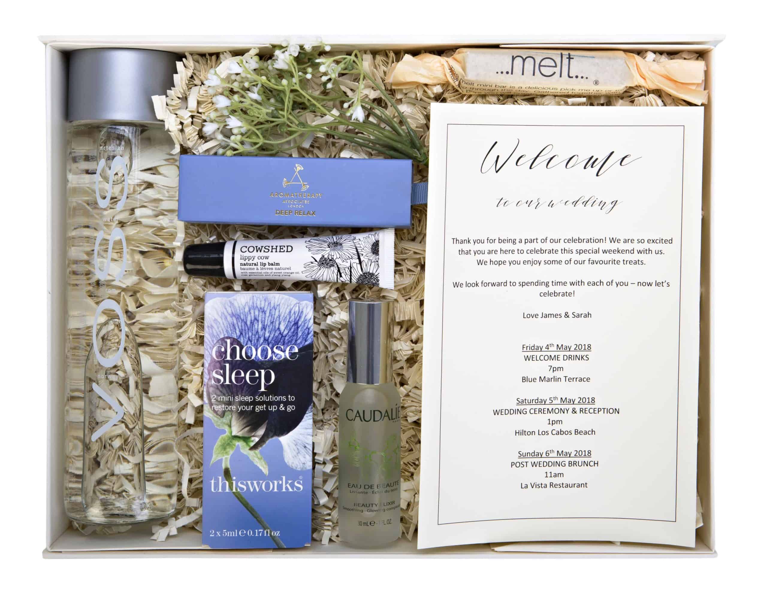 What To Include In Your Wedding Welcome Kit - Buildmygift.com