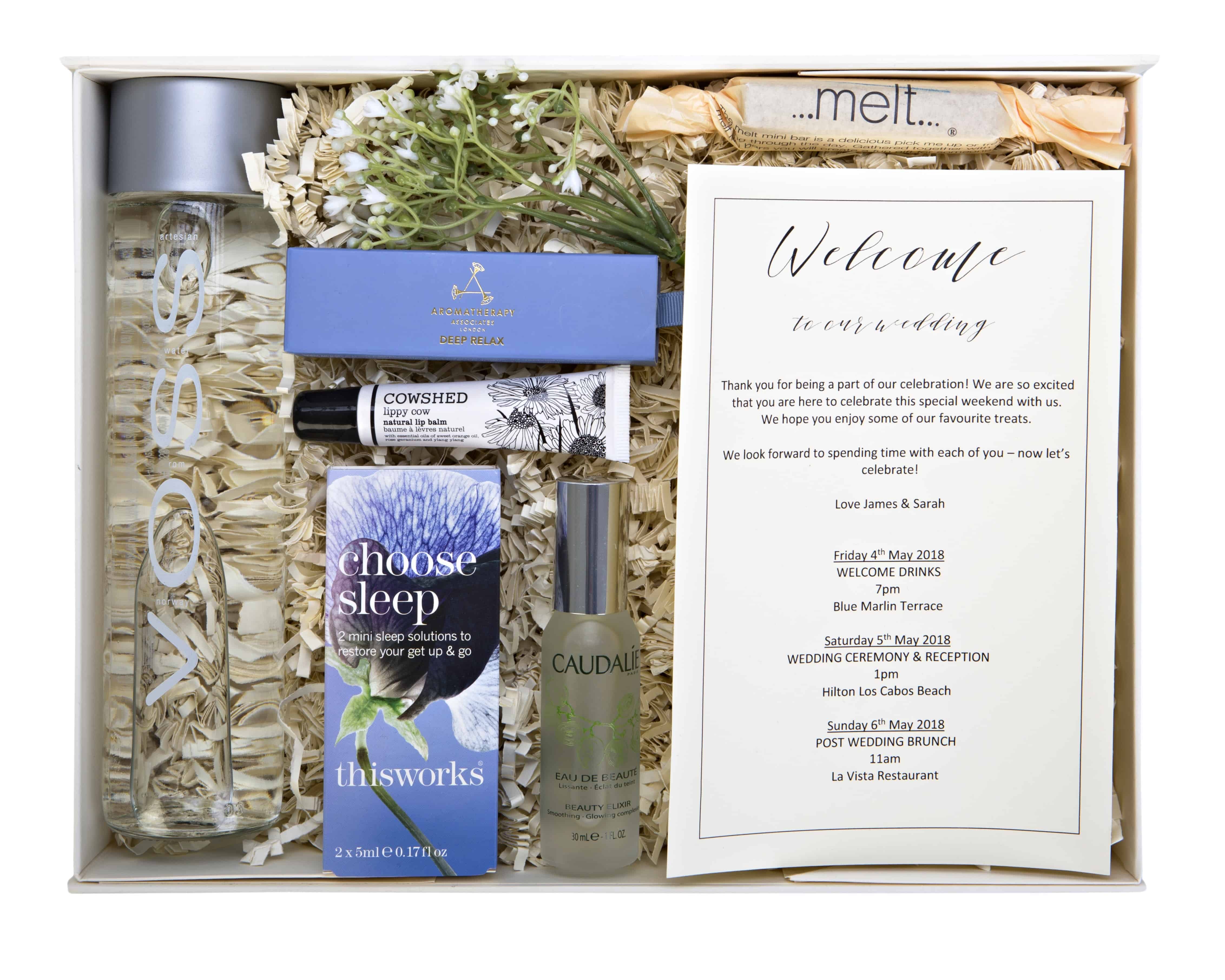 What To Include In Your Wedding Welcome Kit - Buildmygift.com